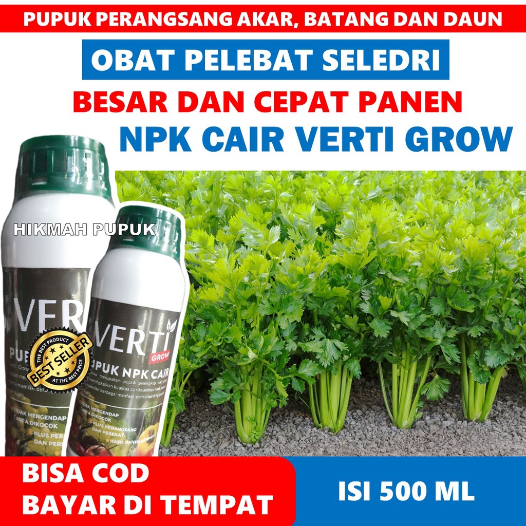 Jual (CEPAT PANEN) VERTI-GROW OBAT PELEBAT SELEDRI, TERONG BULAT, SINGKONG PANEN LEBIH BANYAK ...
