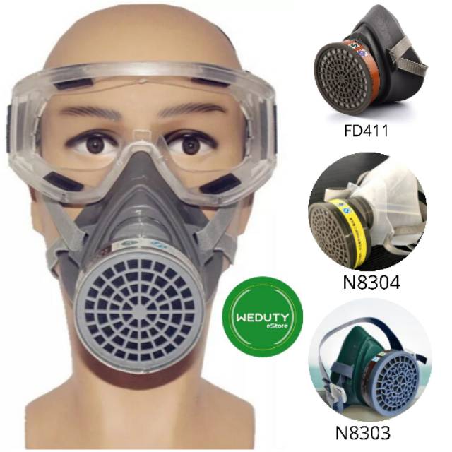 Jual SAFETY MASK INDUSTRIAL GAS ANTI DEBU / VIRUS MONCONG BABI ...