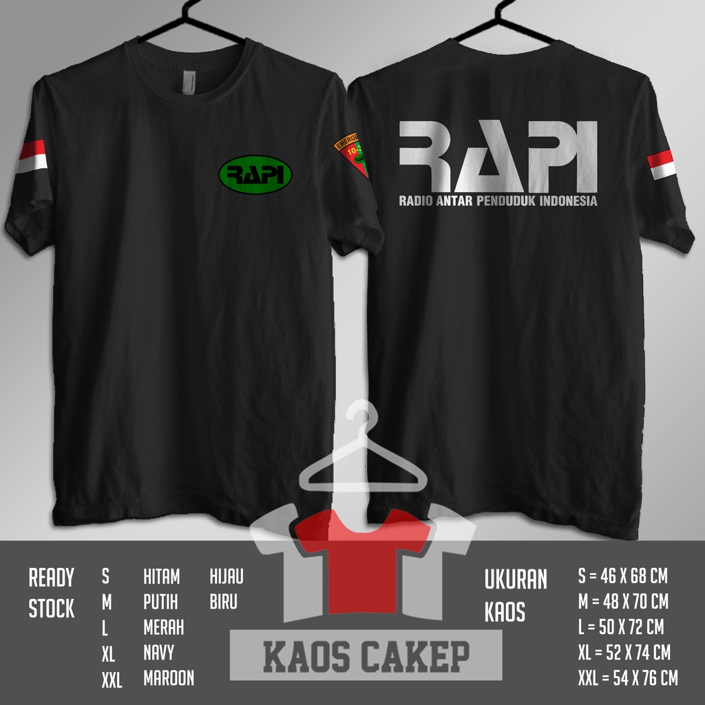 Jual Kaos RAPI Radio Antar Penduduk Indonesia Logo Full Patch Baju ...