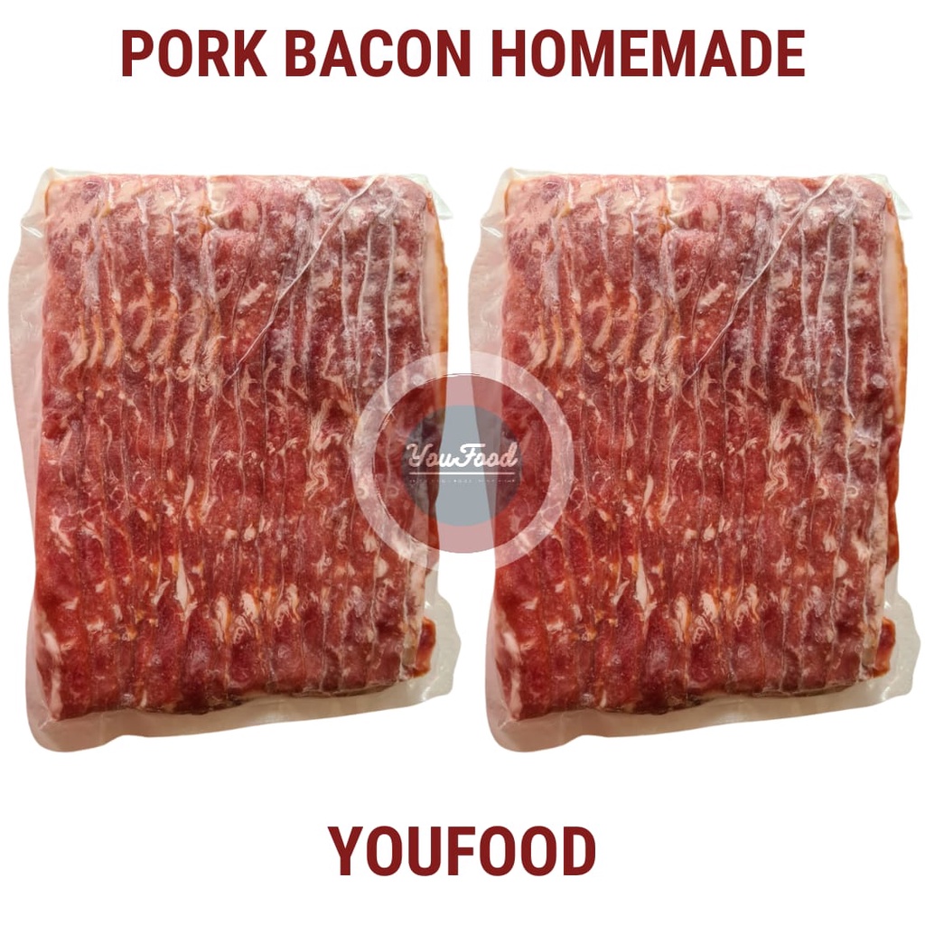 Jual Pork Bacon Homemade - Daging Babi Bacon 500gr | Shopee Indonesia