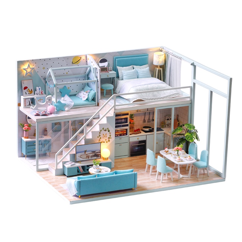 Jual DIY Miniature Dollhouse Rumah Miniatur 3D Poetic Life L028B ...