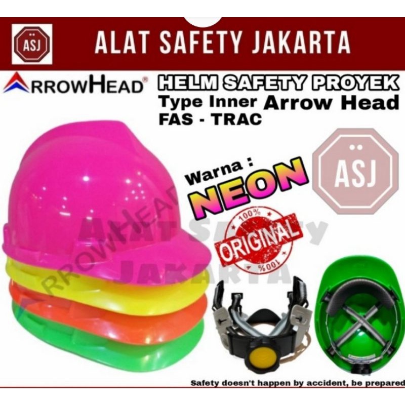 Jual Helm Safety Aplus Arrow Head Inner Fastrack (Neon) | Shopee Indonesia