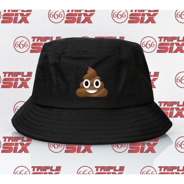 Jual Topi Bucket Emoji Poop | Shopee Indonesia
