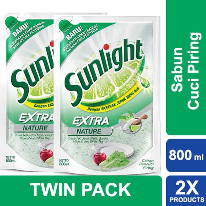 Jual Sunlight Nature Refill 800ml Twin Pack | Shopee Indonesia