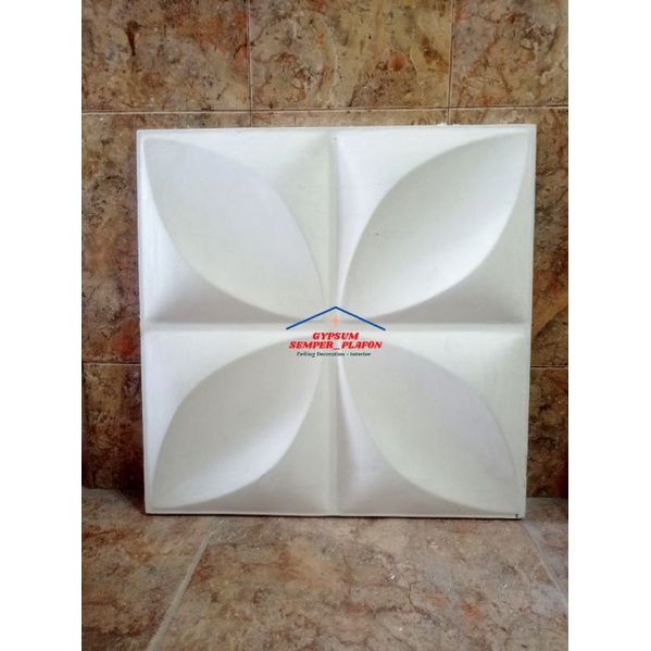 Jual Wall Panel 3D Gypsum Motif Floral A / 3D Wall Panel Dinding ...
