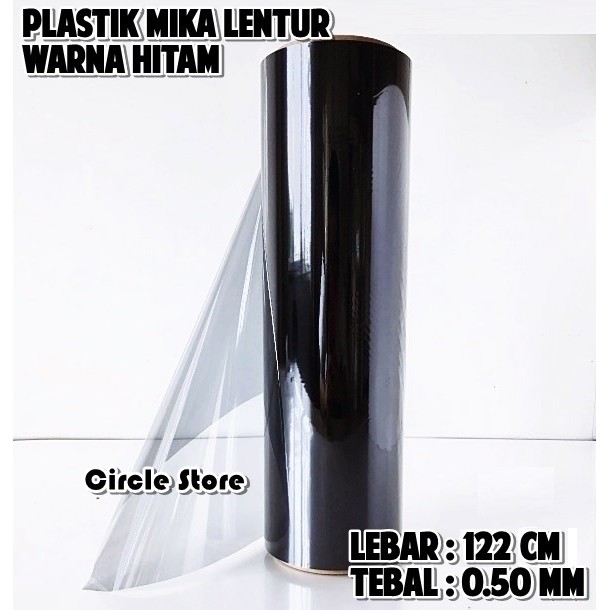 Jual Plastik Mika Lentur Flexible PVC Hitam Lebar 122cm Tebal 0.50mm | Shopee Indonesia