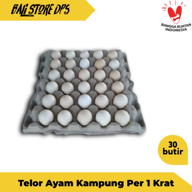 Jual TELUR AYAM KAMPUNG ASLI TELOR PERKRAT / PER 1 KRAT ISI 30 BUTIR ...