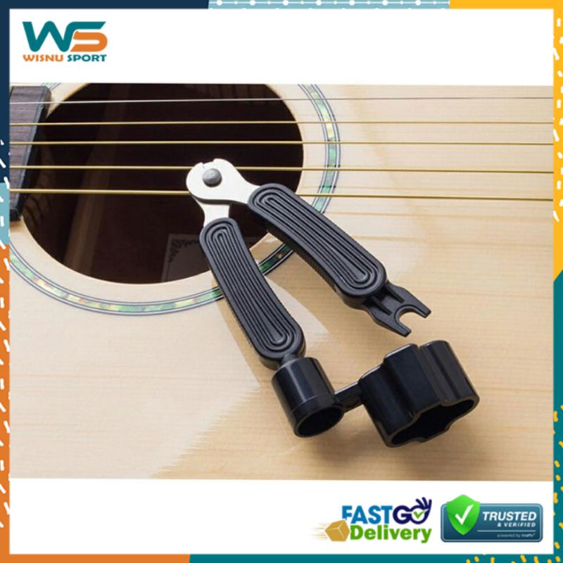 Jual ONEMusic Gitar Tools 3 in 1 String Winder + Bridge Pins Puller ...