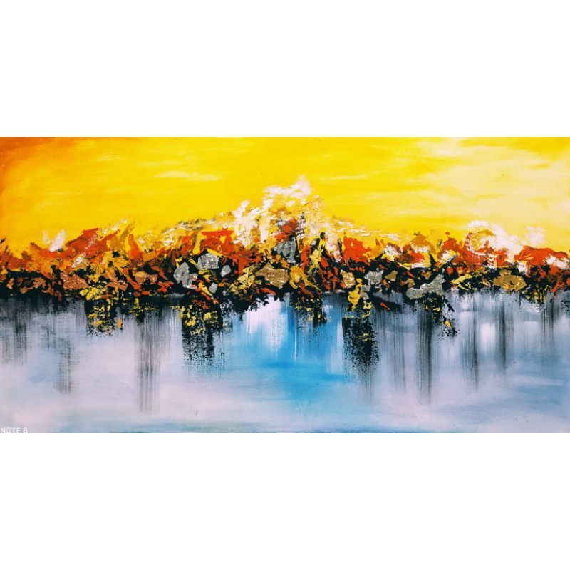 Jual Lukisan abstrak filosofi minimalis asli buatan tangan bukan print ...