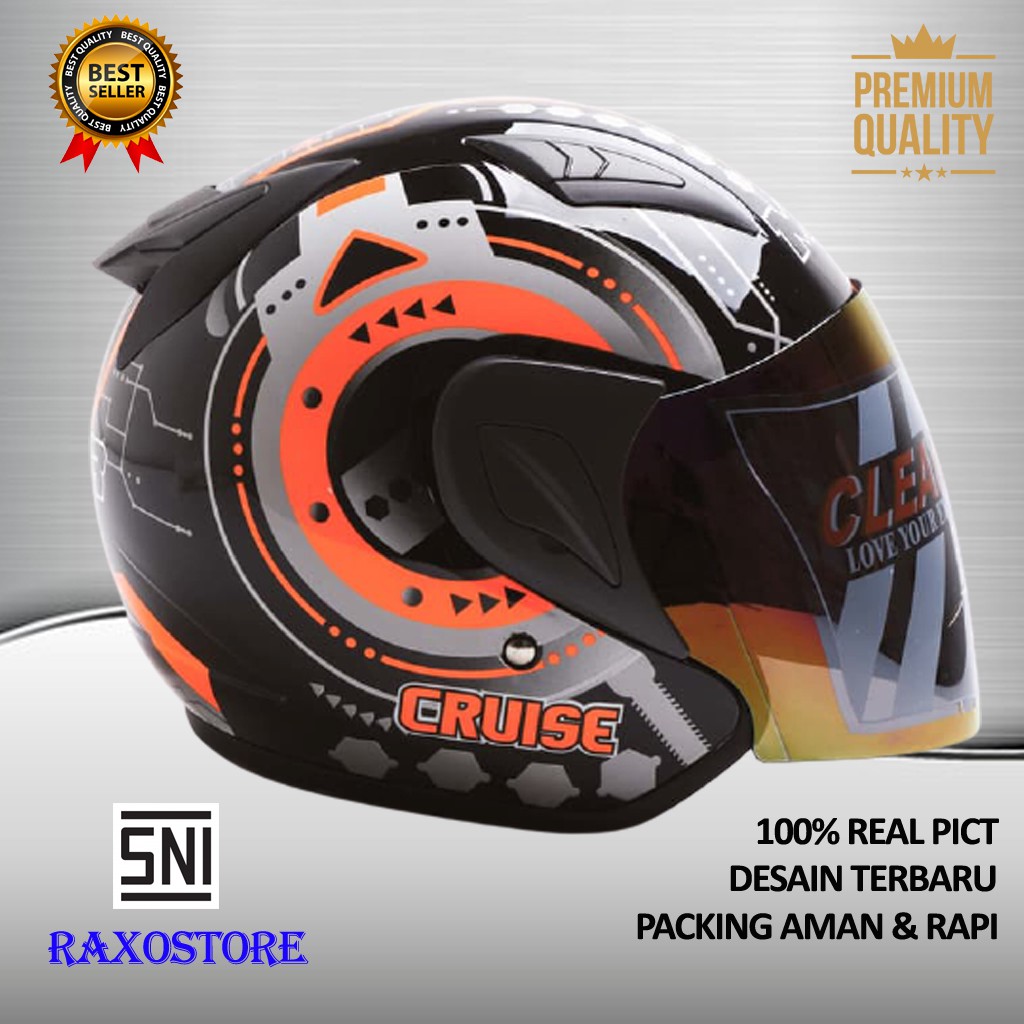 Jual Helm Motor Pria Terbaru Terlaris Pelindung Kepala Desain Aman ...