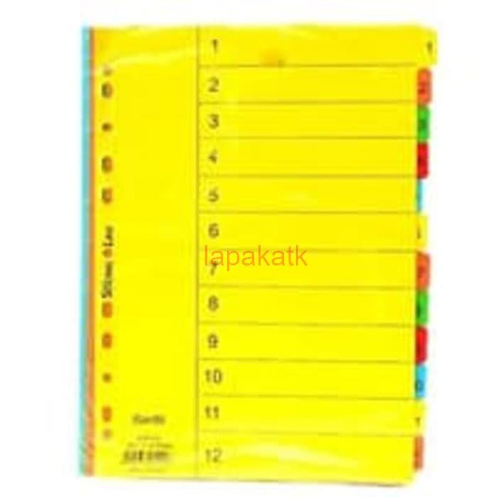 Jual DIVIDER BANTEX ANGKA 1-12 A4 6051 cxx | Shopee Indonesia