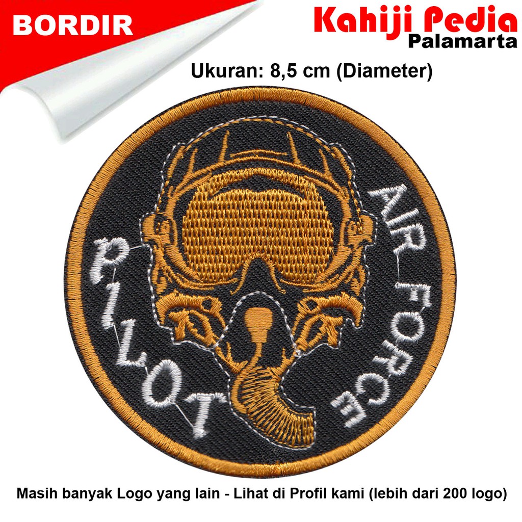 Jual Patch bordir emblem bordir logo Pilot Air Force | Shopee Indonesia