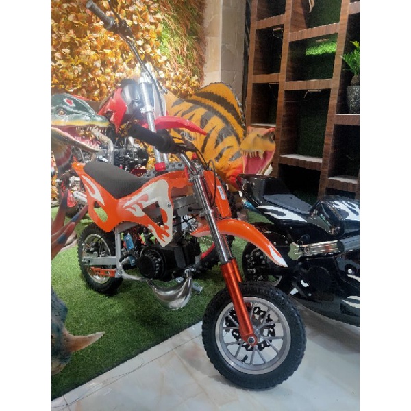 Jual motor mini trail 50 cc 2 tak cross bike ATV 1 | Shopee Indonesia
