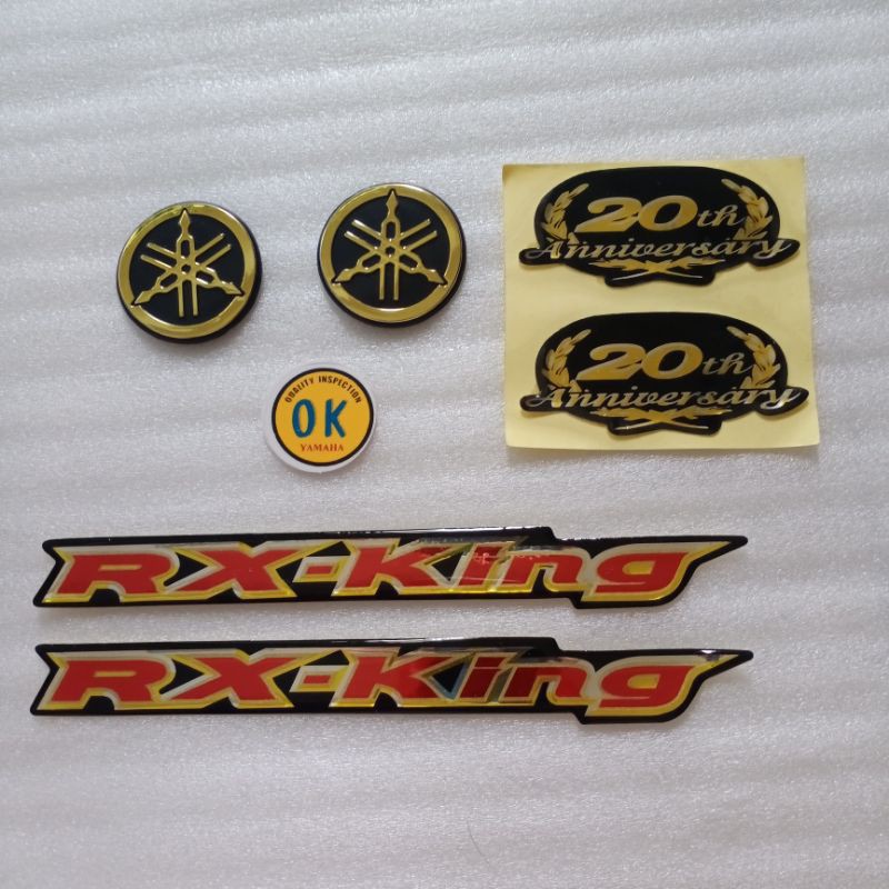 Jual Emblem tangki dan tutup box aki Yamaha RX King 20th anniversary SE ...