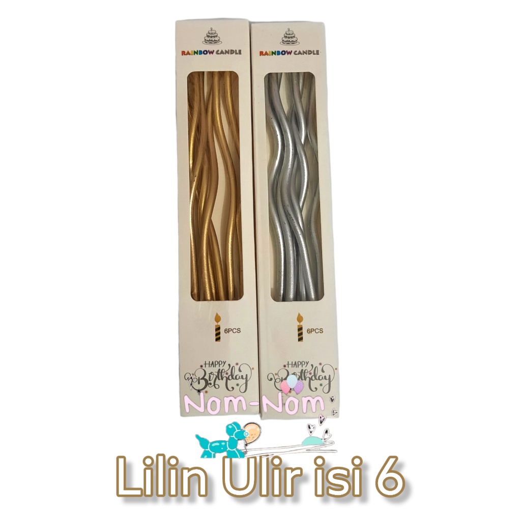 Jual Lilin Ulang tahun Ulir panjang 15cm isi 6 pcs | Shopee Indonesia