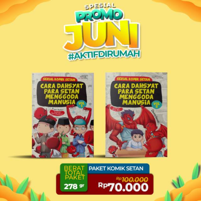 Jual Buku Anak Muslim Paket Komik Setan Promo Juni Ziyad | Shopee Indonesia