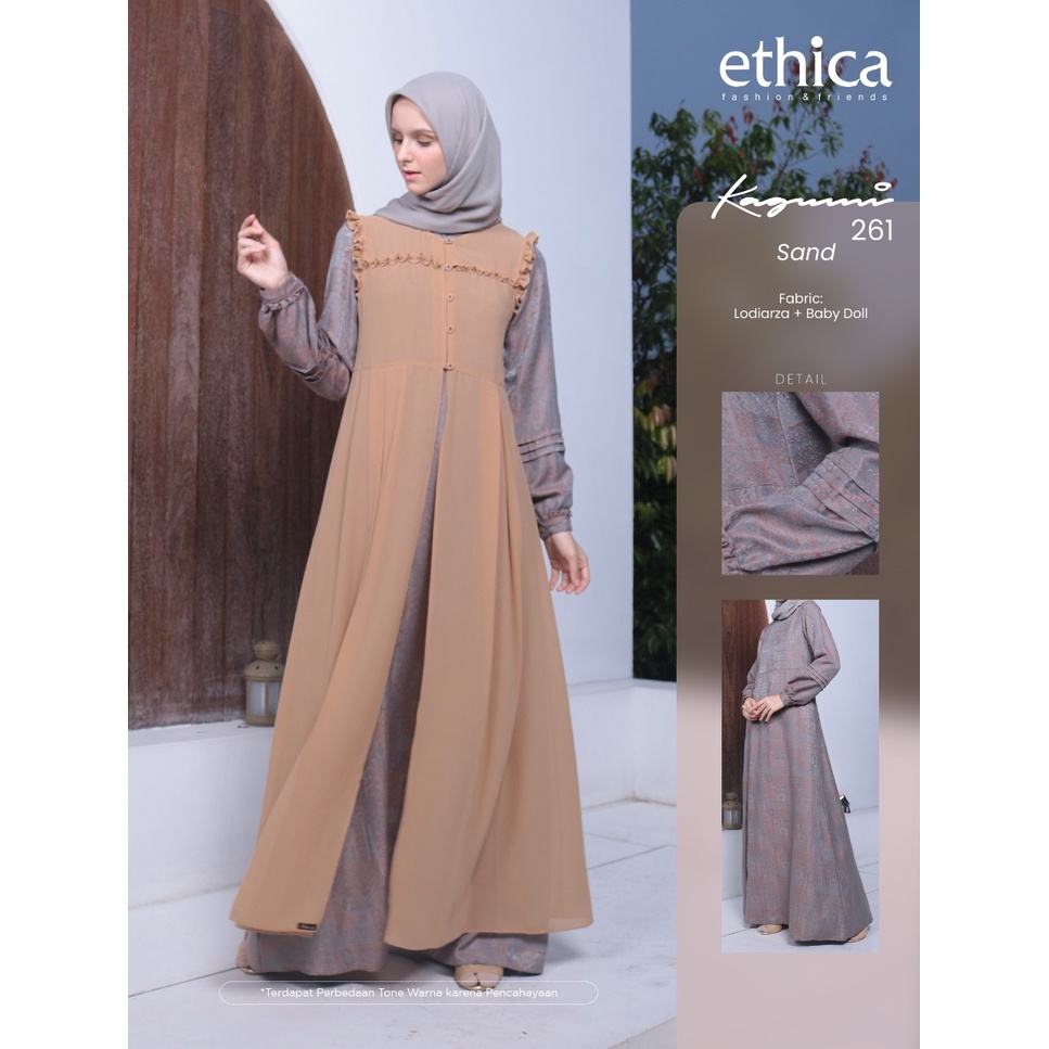 Jual Busana Muslim Gamis Dewasa Ethica Kagumi 261 New Arrival | Shopee ...