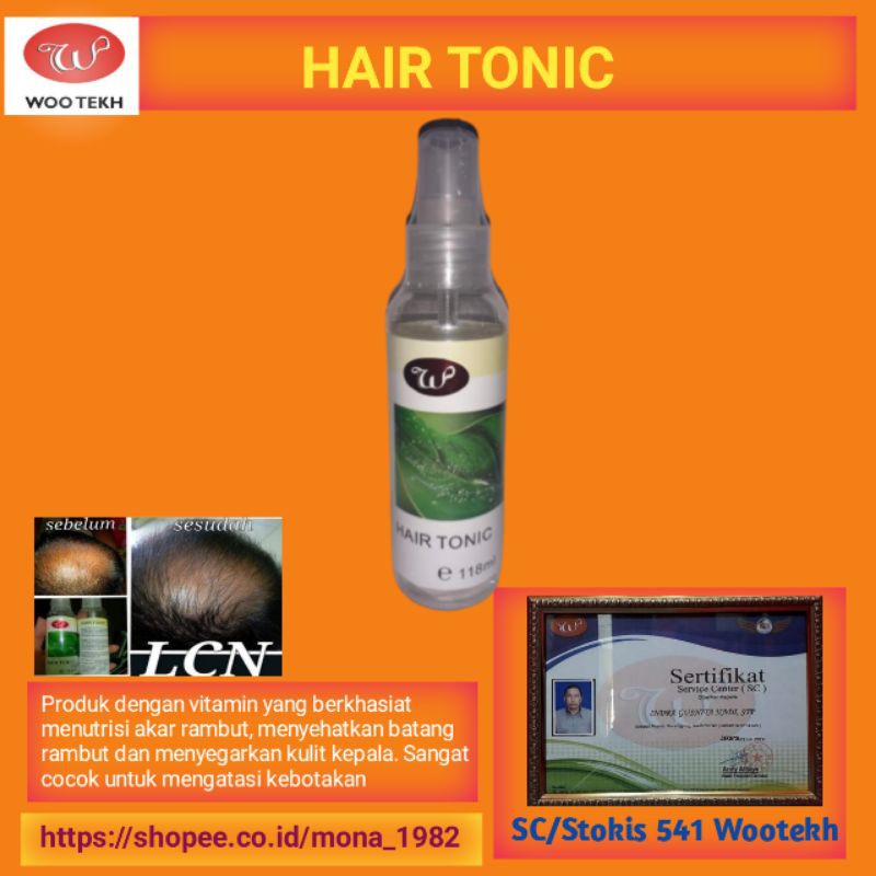 Jual Hair Tonic Wootekh (Terapi Kebotakan dan Rontok) | Shopee Indonesia