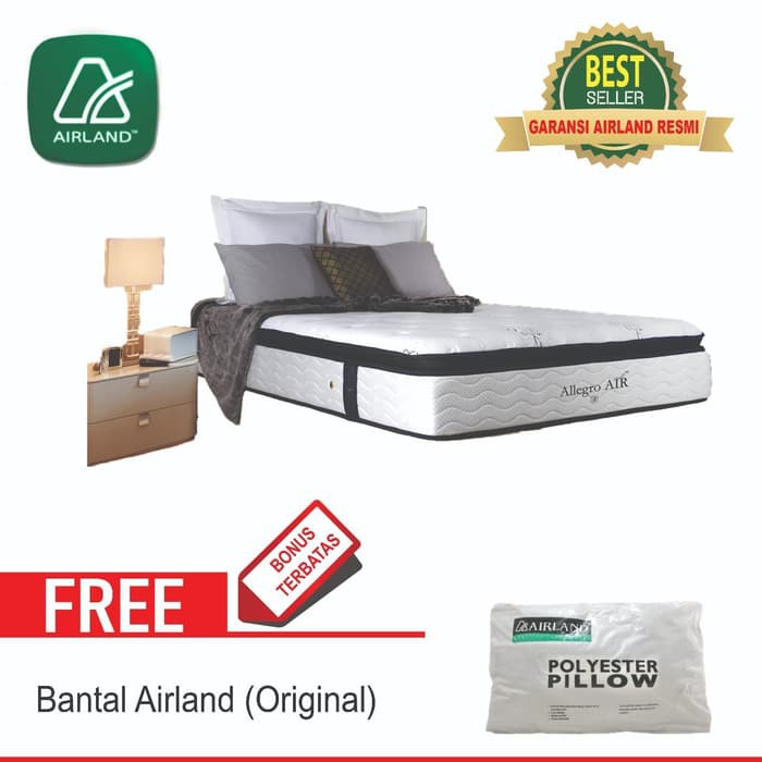 Jual Airland Hanya Kasur Spring Bed Allegro Air 180 x 200 | Shopee ...