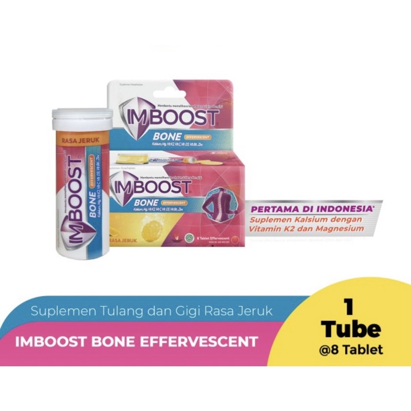 Jual Imboost bone effervescent isi 8 pcs ( imboost kesehatan tulang ...
