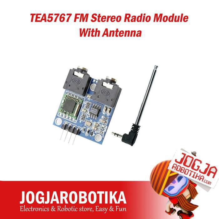 Jual TEA5767 Stereo Radio Receiver Module FM With Antenna Antena I2C for Arduino Uno ESP8266 ...