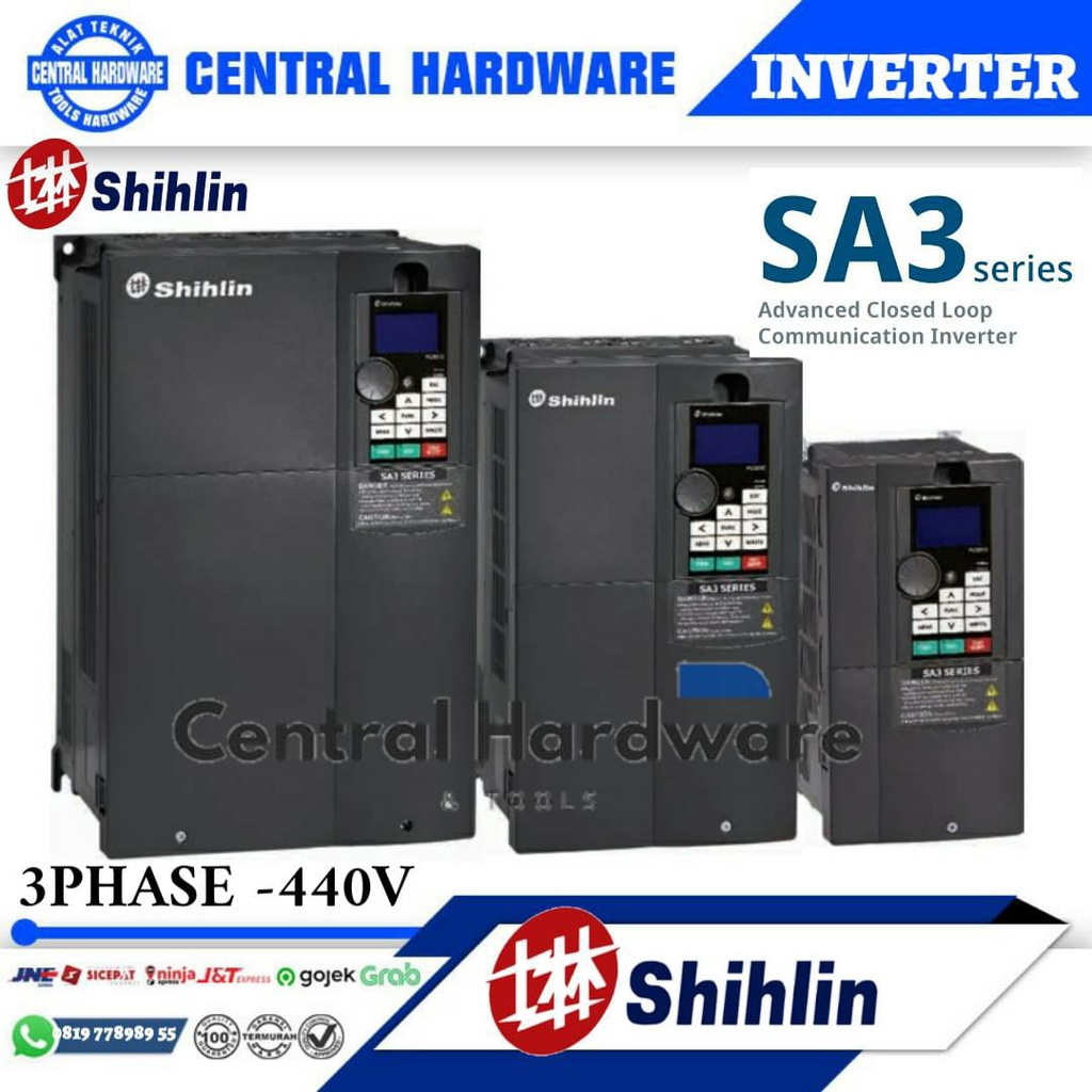 Jual INVERTER SHIHLIN 3PHASE SA3-043-15KW/18.5KF/440V-SUPER MURAH ...