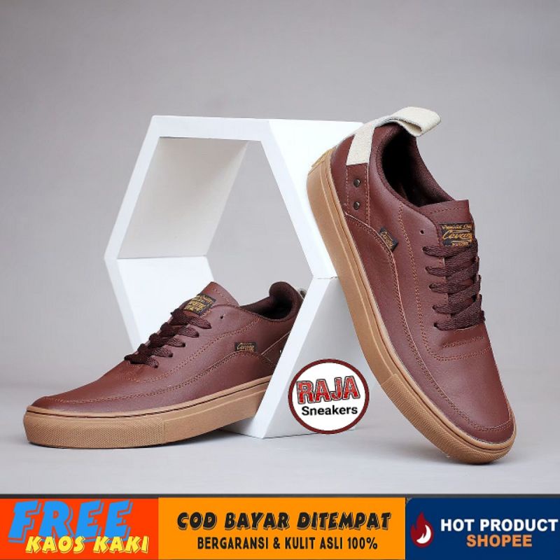 Jual RAJA X CYRE Sepatu Kasual Pria Sepatu Kerja Kantor Semi Formal Kuliah Sneakers Kulit Asli ...