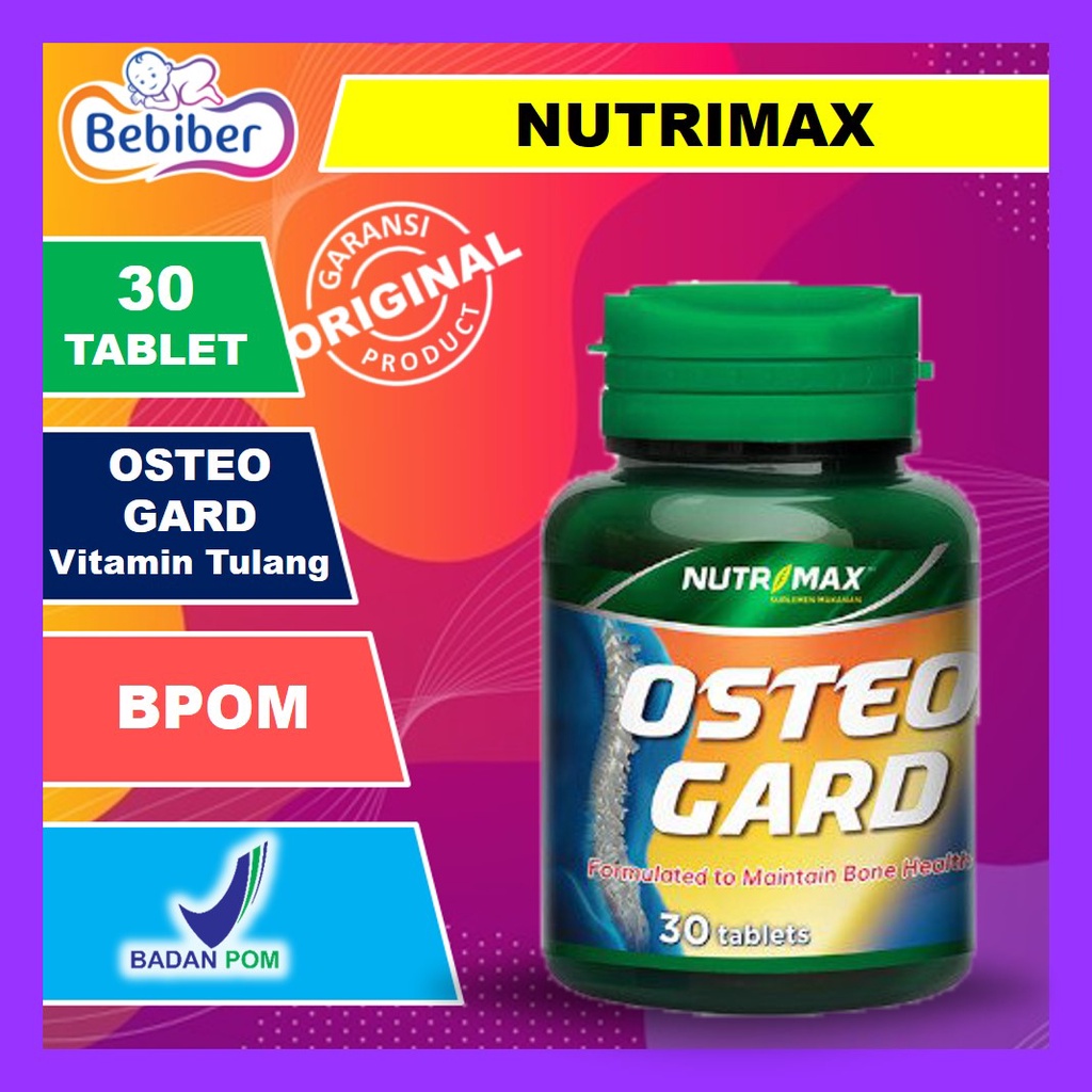 Jual Nutrimax Osteo Gard Isi 30 Tablet / Osteogard Pencegah ...