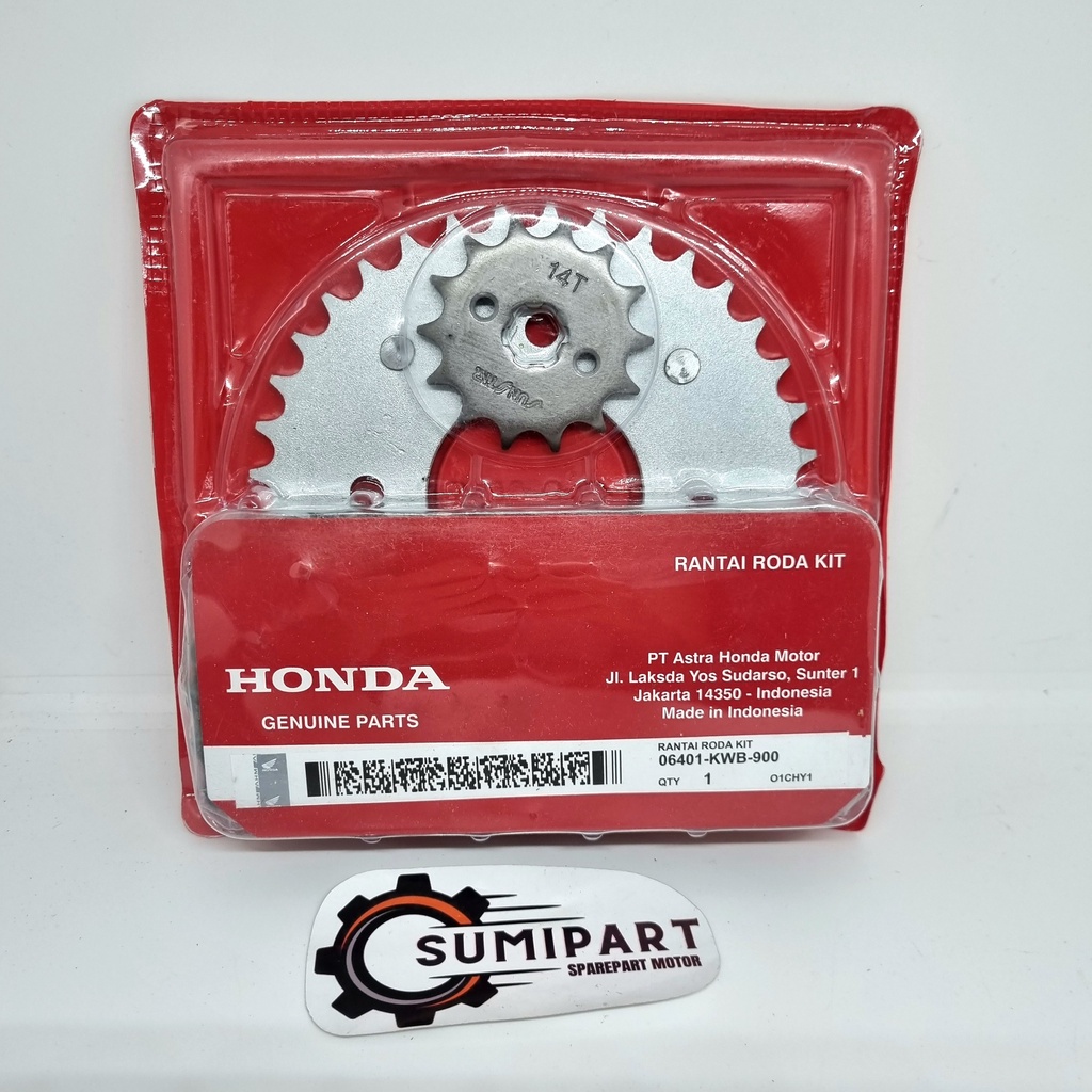 Jual KWB Gearset Gear Set Kit Rantai Blade Revo ABS Absolute 37 14 428H 104 | Shopee Indonesia