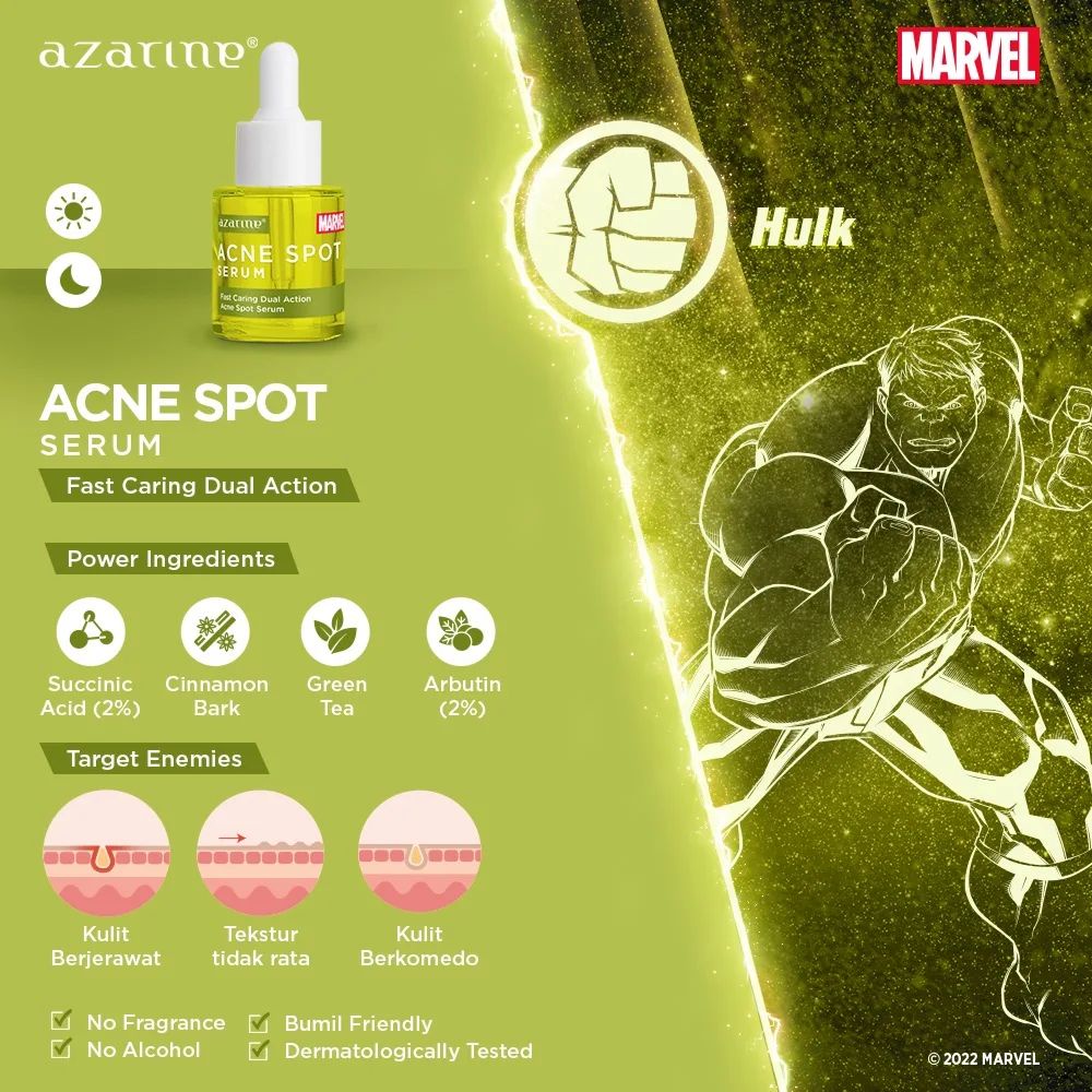 Jual AZARINE - Superhero Marvel Edition Serum / serum acne spot ...