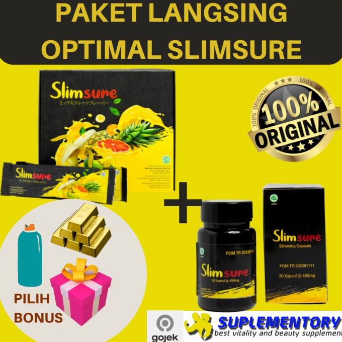 Jual Paket Langsing Slimsure Fiber + Kapsul Slim Sure Capsule Fat ...