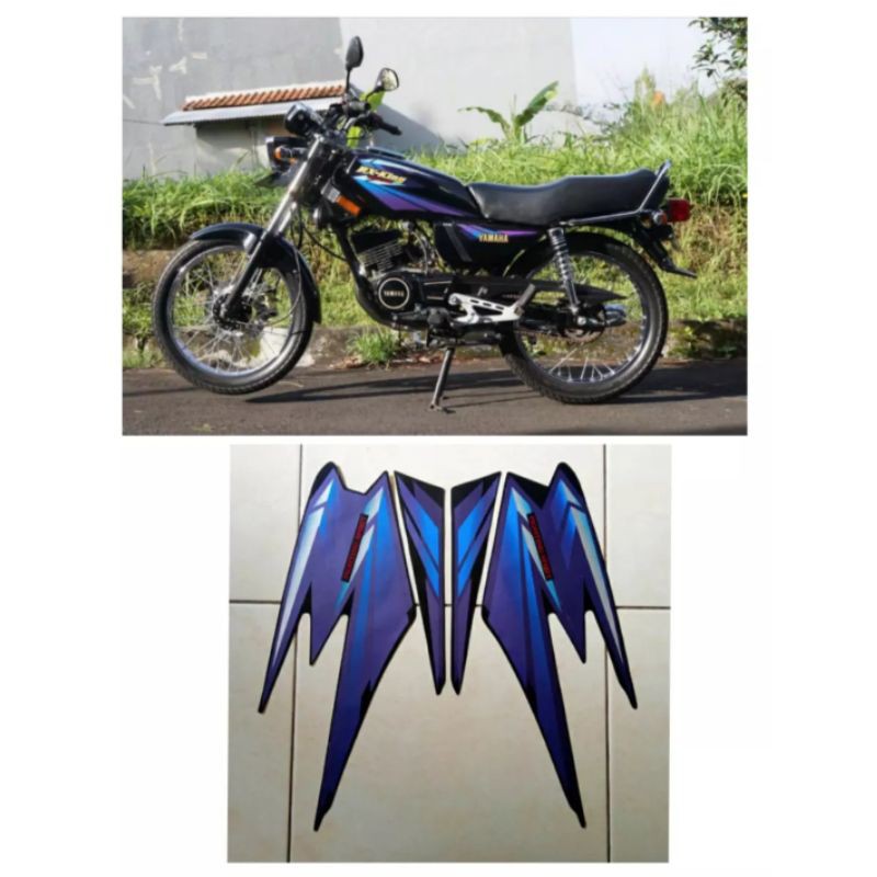 Jual STIKER STRIPING LIS BODY RX KING 2002 HITAM BIRU STANDAR | Shopee ...