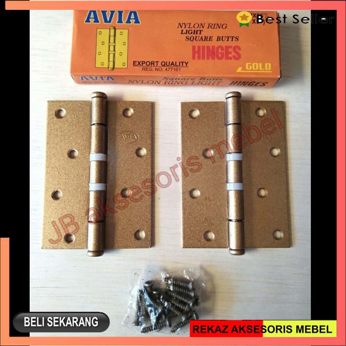 Jual ENGSEL PINTU 4" NYLON AVIA / ENGSEL JENDELA NILON 10 cm | Shopee ...