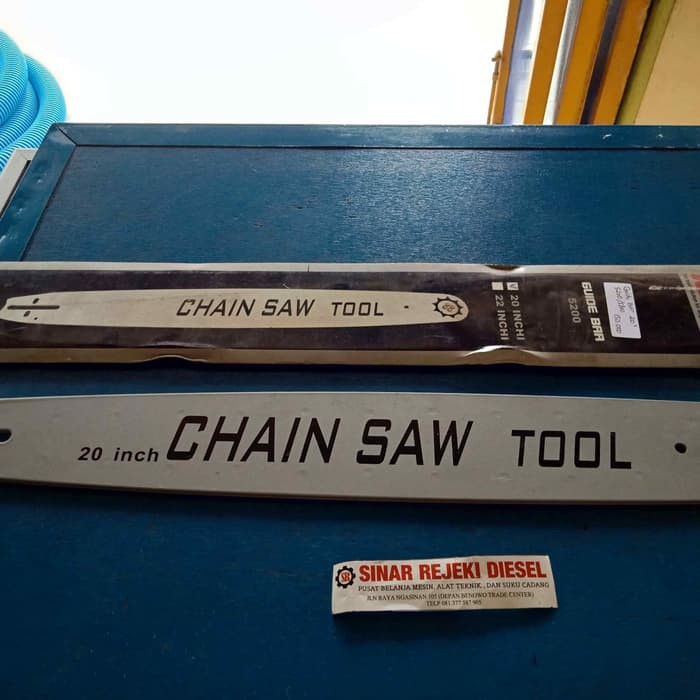Jual Guide Bar Gergaji Mesin Chainsaw Senso Sinso Kecil 5200 5800 20 ...