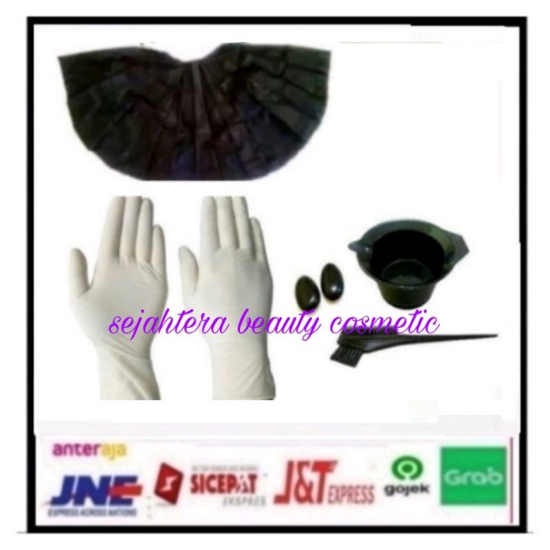 Jual perlengkapan cat rambut (mangkok,sisir ,tutup kuping, sarung ...