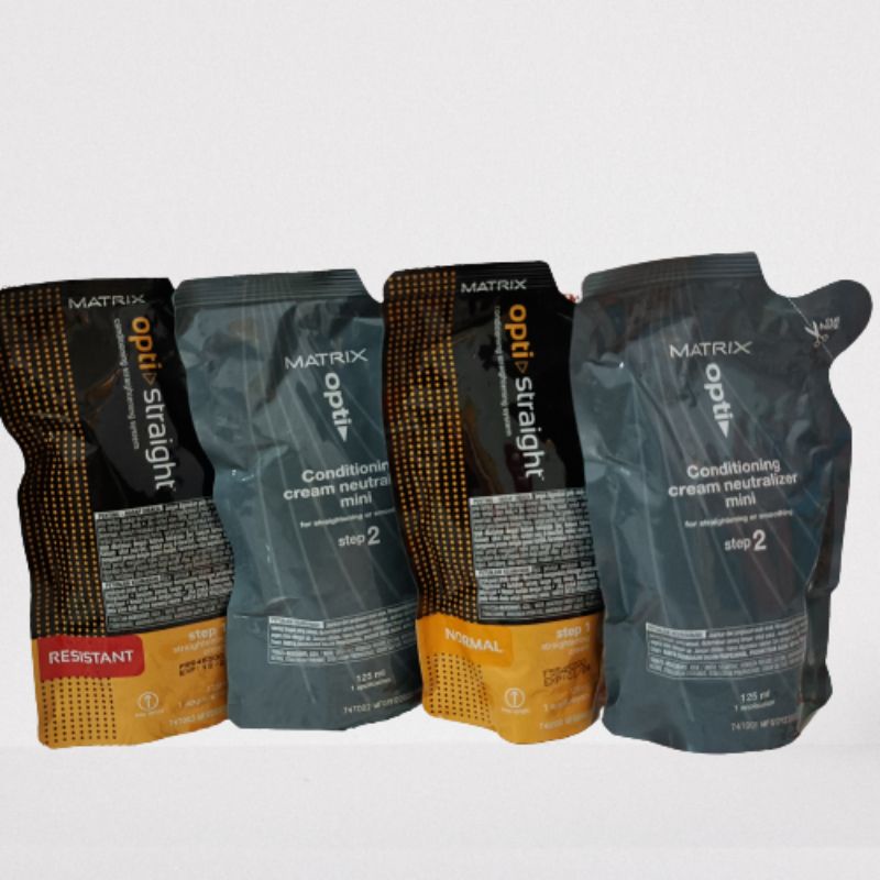 Jual MATRIX Optistraight / Opti Straight 125ml X2 STEP Obat Pelurus ...