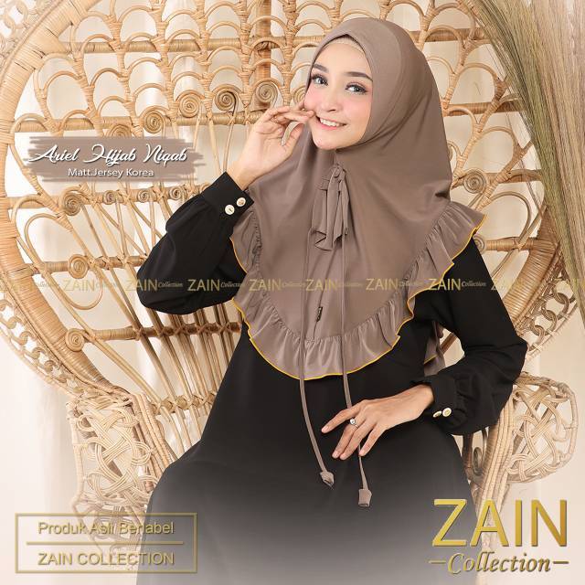 Jual ORIGINAL ZAIN Jilbab Khimar Instan Ariel Hijab Niqab | Shopee Indonesia