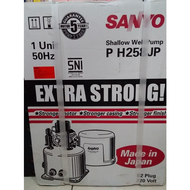 Jual POMPA SANYO 250WATT PH258JP MADE IN JAPAN | Shopee Indonesia