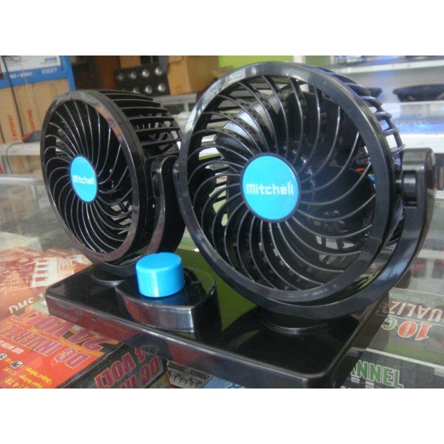 Jual Kipas Angin Mobil DC Lighter 12V Colok Rokok Fan Double Blower ...