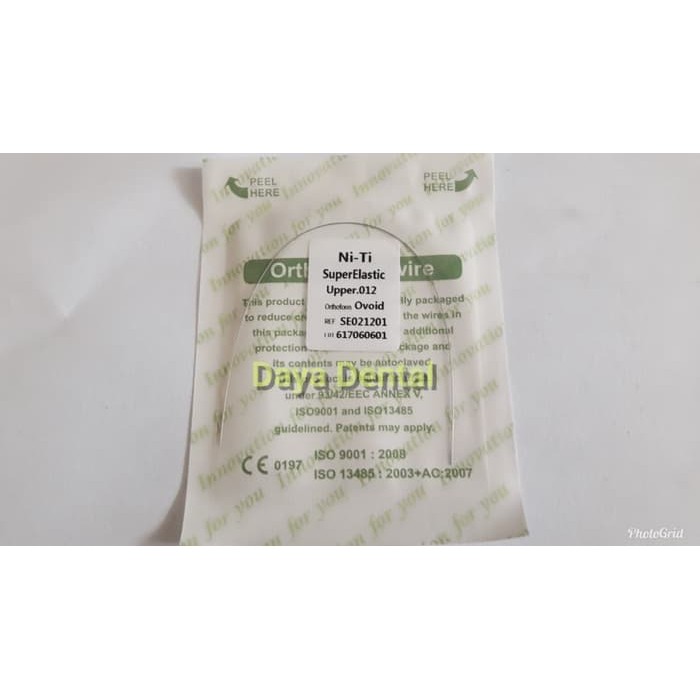 Jual DENTAL KAWAT NITI/KAWAT BEHEL GIGI/KAWAT BRACKET GIGI ECERAN 012 ...