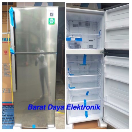 Jual Sharp Kulkas SJ-420GP-SD Kulkas 2 Pintu Big Kirei Series Tanpa ...