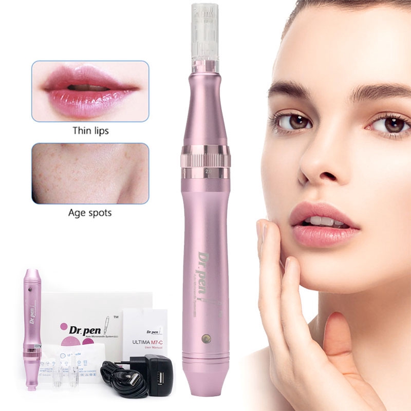 Jual DrPen 12 Pin Ultima Dermapen Bb Glow Sulam MTS Acne Scar Bopeng M7 ...