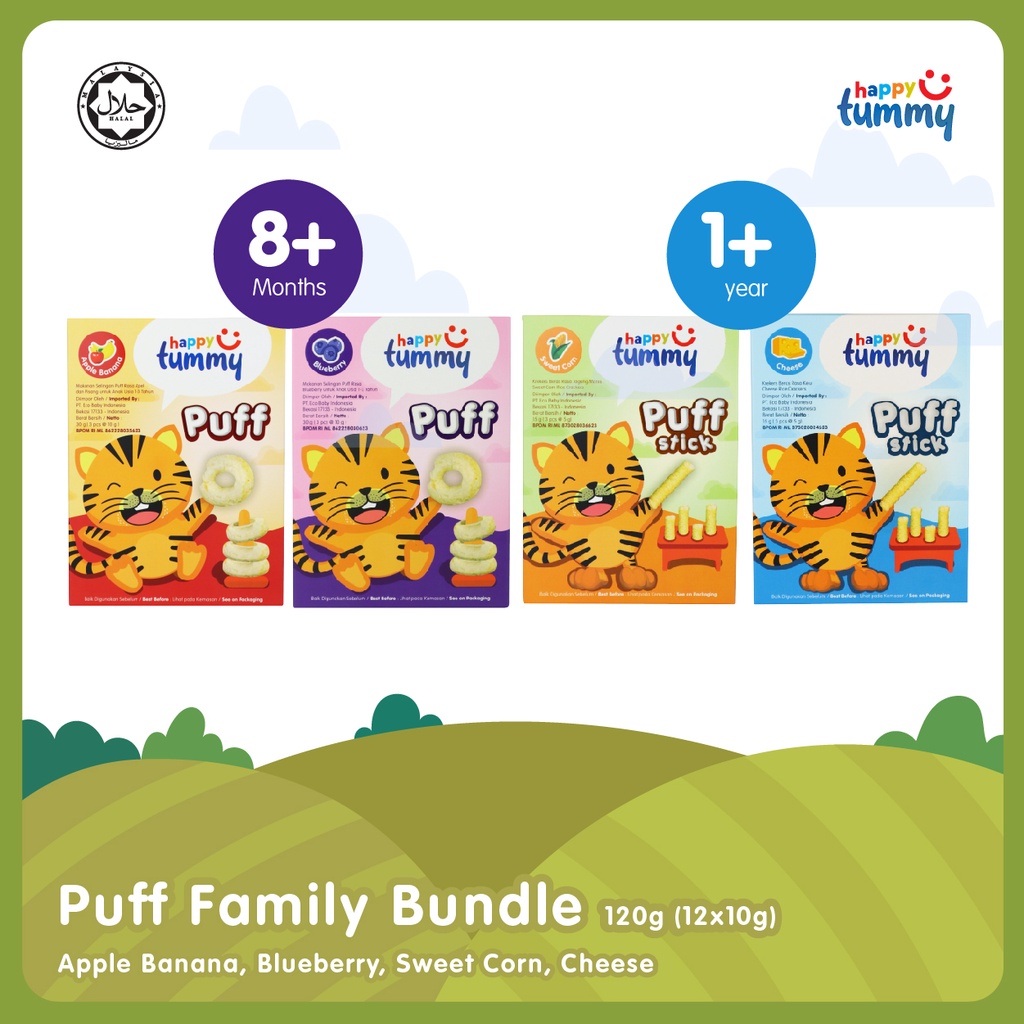 Jual [ SNACK MPASI BAYI ] - Happy Tummy Puff Family Package | Shopee Indonesia