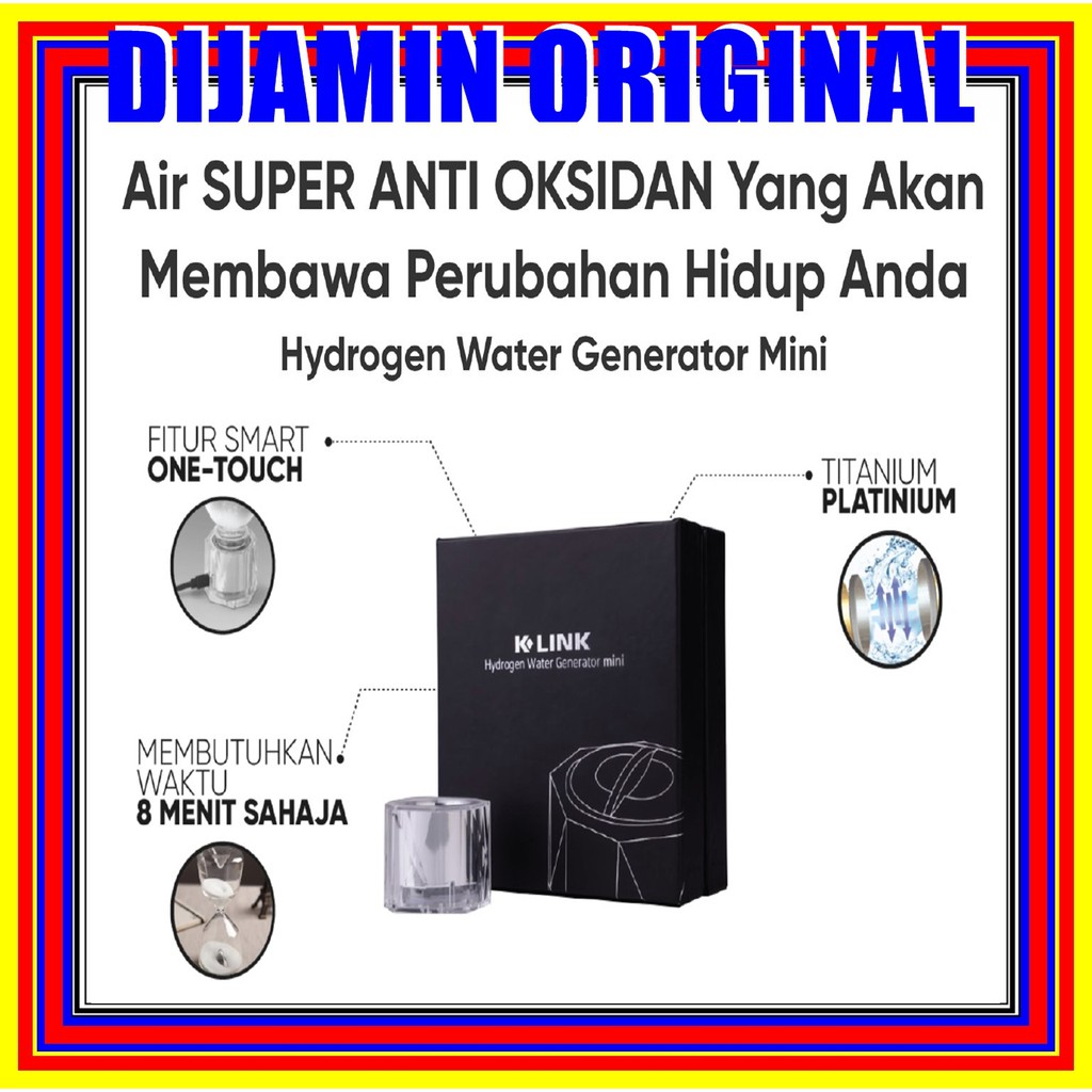 Jual Hydrogen Water Generator Mini Terapi Kesehatan Air Hydrogen ...