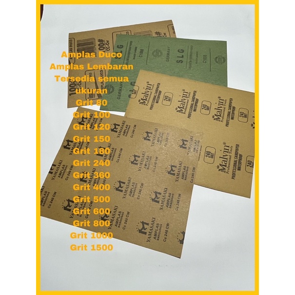 Jual Amplas duco / amplas lembaran semua ukuran ada | Shopee Indonesia