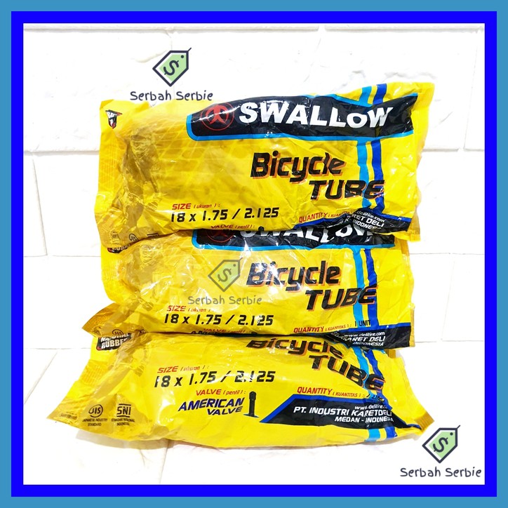 Jual BAN DALAM SEPEDA 18X1.75 18X2.125 SWALLOW 18 X 1.75 1.90 1.95 2.00 2.125 175 190 195 200 ...