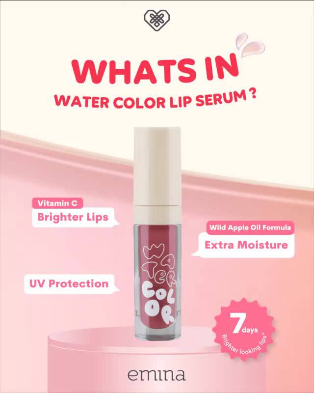 Jual Emina Water color Lip Serum 2gr - Lip Serum | Emina Watercolor ...
