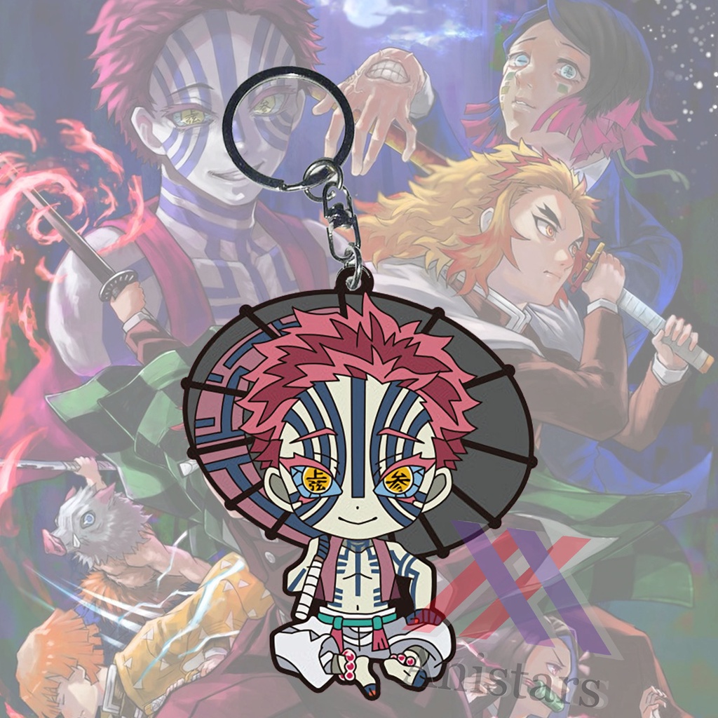 Jual Gantungan Kunci Kimetsu no Yaiba Akaza - Key Chain - Strap hp ...