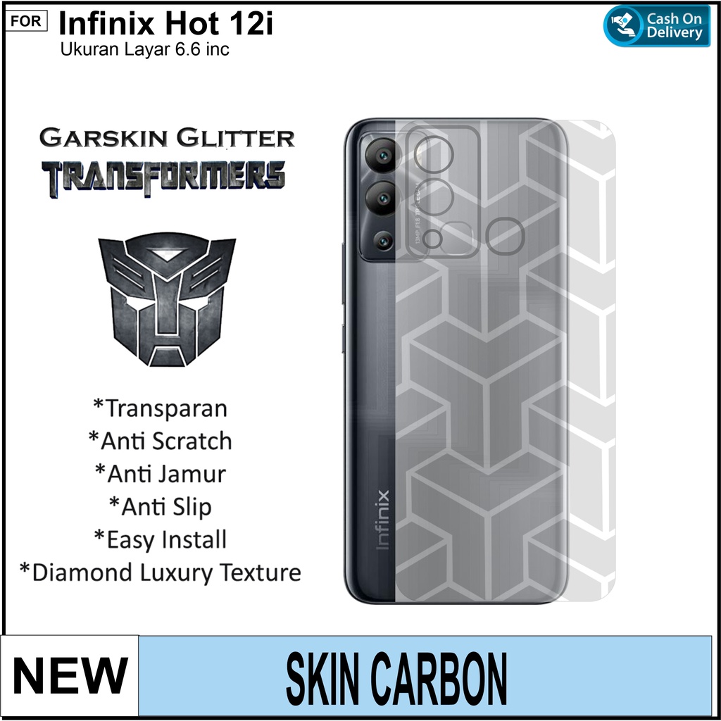 Jual Skin Carbon Infinix Hot 12 Pro / Hot 12 Play / 12 Play NFC / Hot ...