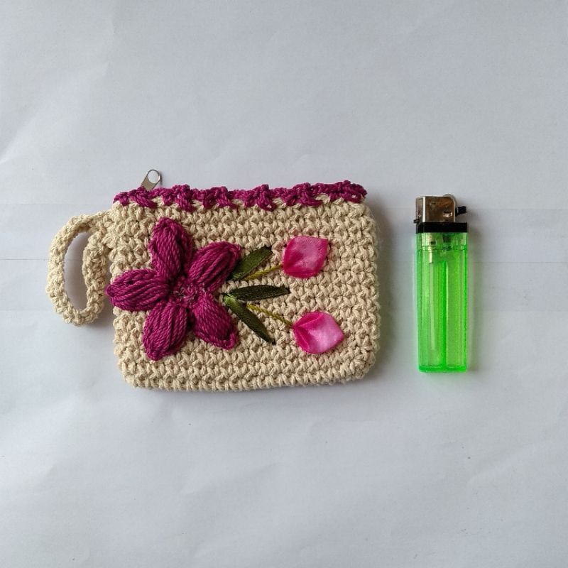 Jual Dompet mini rajut/dompet koin/domko | Shopee Indonesia